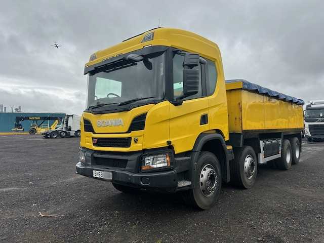 Lot 17 - 2018 (68 plate) Scania P410 XT 8x4 Tipper